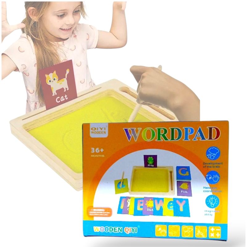 Bandeja de arena Montessori - Lectoescritura divertida GENERICO ...