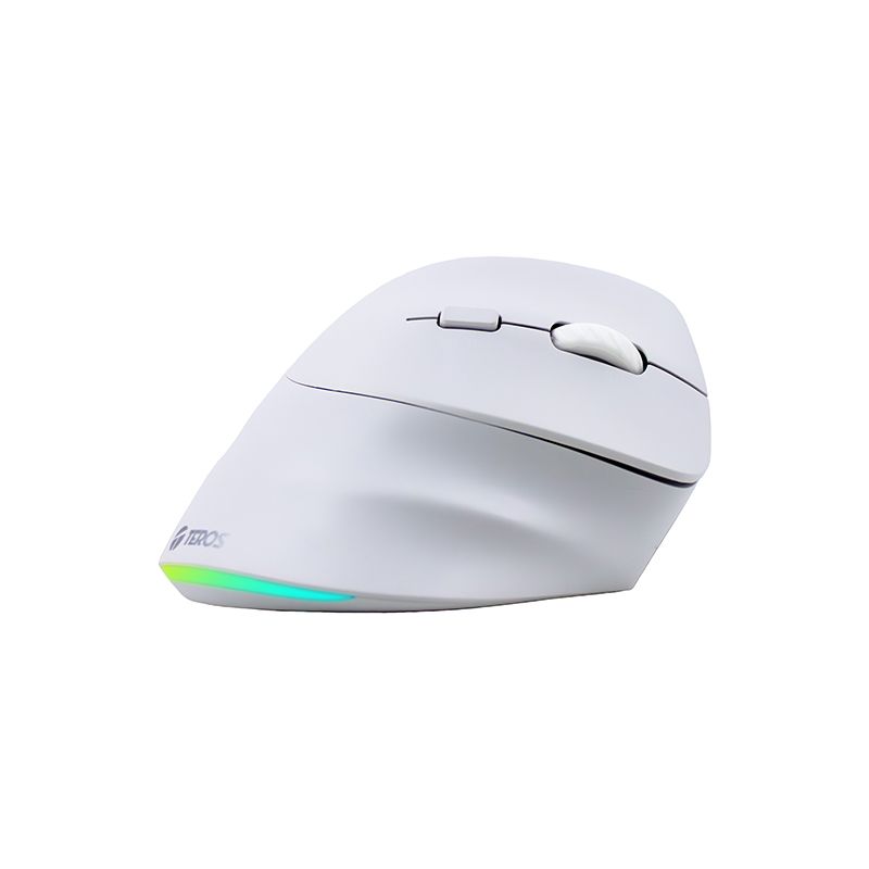 MOUSE INALÁMBRICO TEROS TE-1236S RGB BLANCO 6 BOTONES CON RUEDA TEROS ...