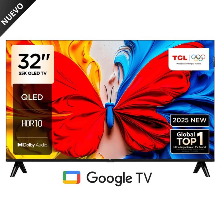 Televisor TCL 32 QLED Full HD Smart TV 32V51C Google TV TCL | falabella.com