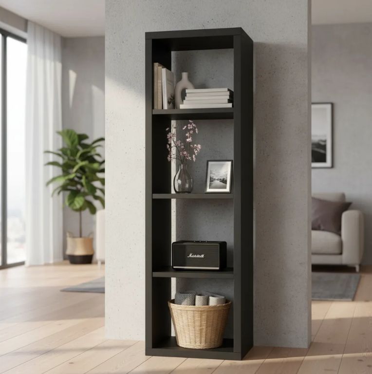 ESTANTE PIOJIN COLOR NEGRO NACION MUEBLES NACION MUEBLES | Falabella Perú