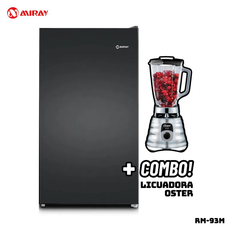 FRIGOBAR MIRAY 93 L NEGRO - RM-94M + LICUADORA OSTER BLST4655 MIRAY ...