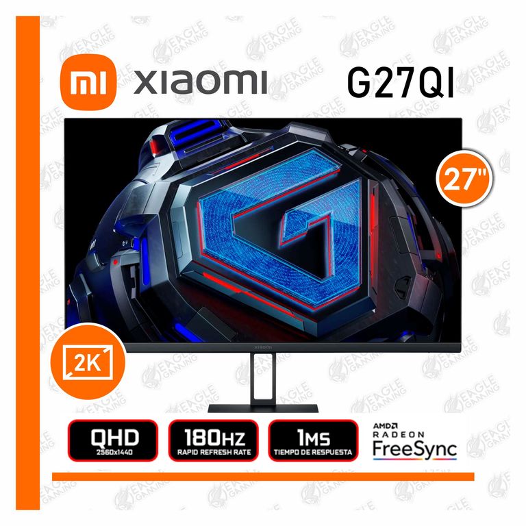 Monitor Xiaomi G27Qi 27′ 2K IPS 180Hz HDMI FreeSync XIAOMI | Falabella Perú