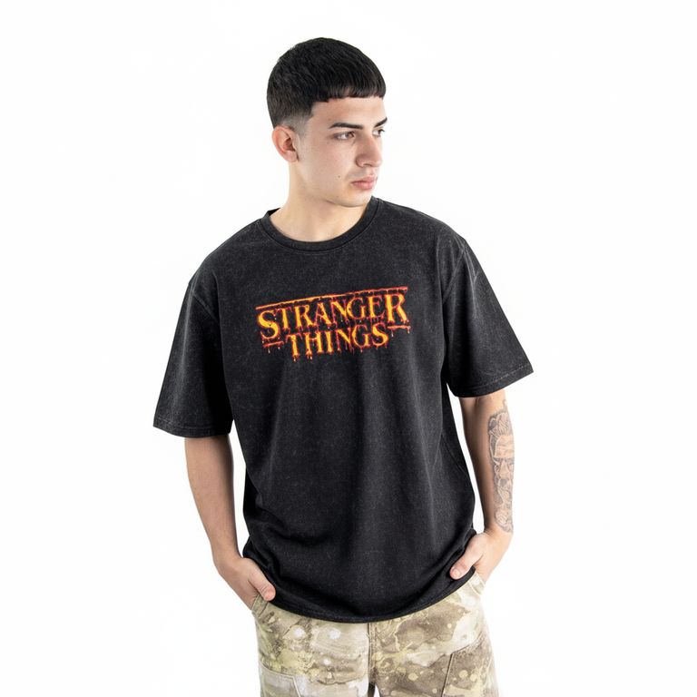 Polo Manga Corta Stranger Things Hombre Lavado STRANGER THINGS | falabella.com