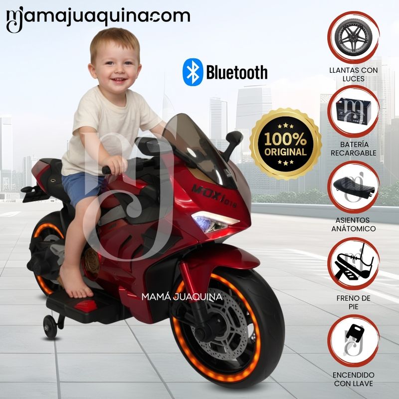 Moto a Batería para Niños «PANIGALE» de Lujo Red BABY | falabella.com