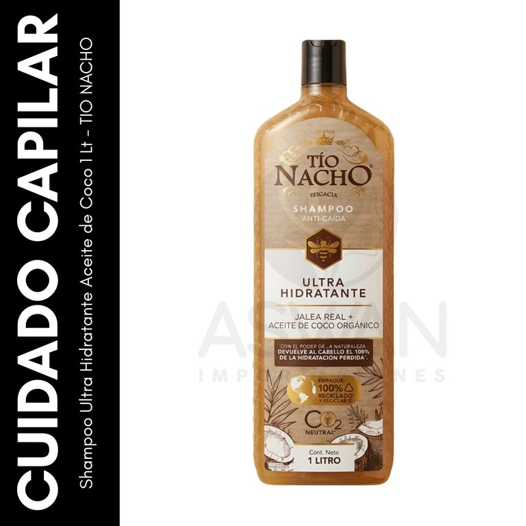 Shampoo Ultra Hidratante Aceite de Coco 1 Lt - TIO NACHO GENERICO ...