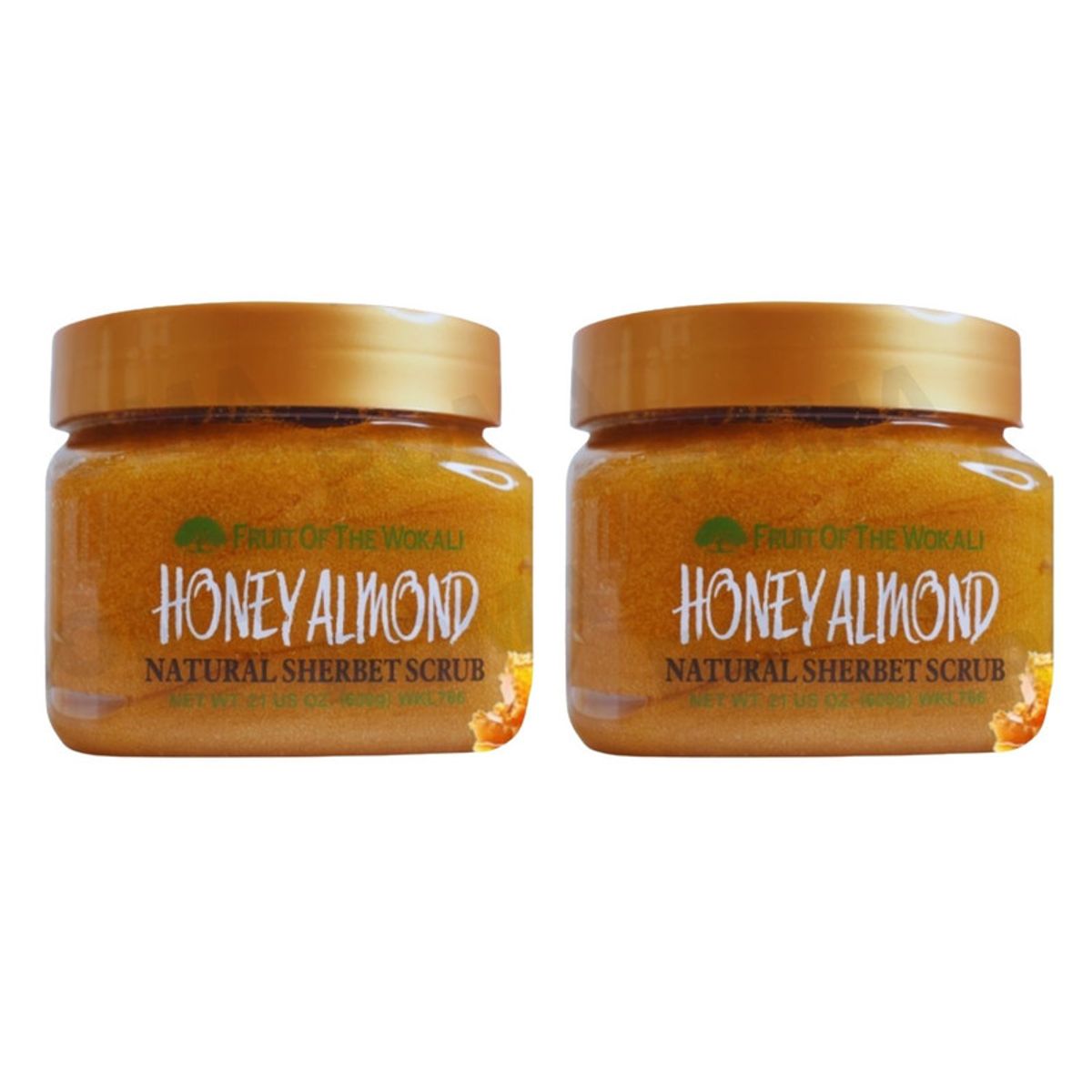 PACK 2 EXFOLIANTE CORPORAL HONEY ALMOND 600G WOKALI WOKALI | Falabella Perú