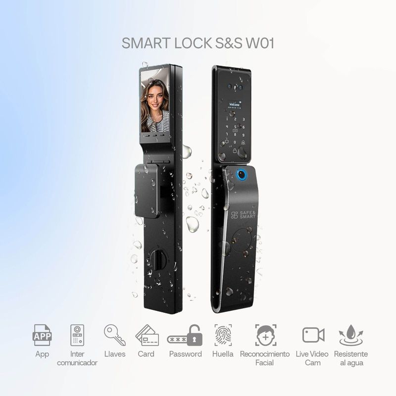 Cerradura Digital Inteligente W1- Safe And Smart SAFE & SMART SOLUTIONS | falabella.com