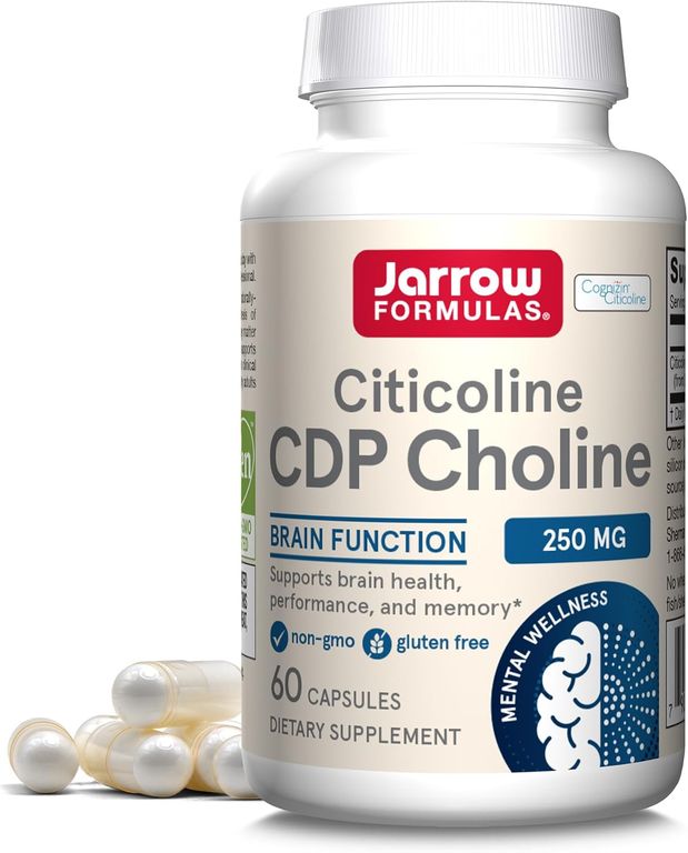 Jarrow Formulas Citicoline (CDP Coline) 250 mg - 60 cápsulas GENERICO ...