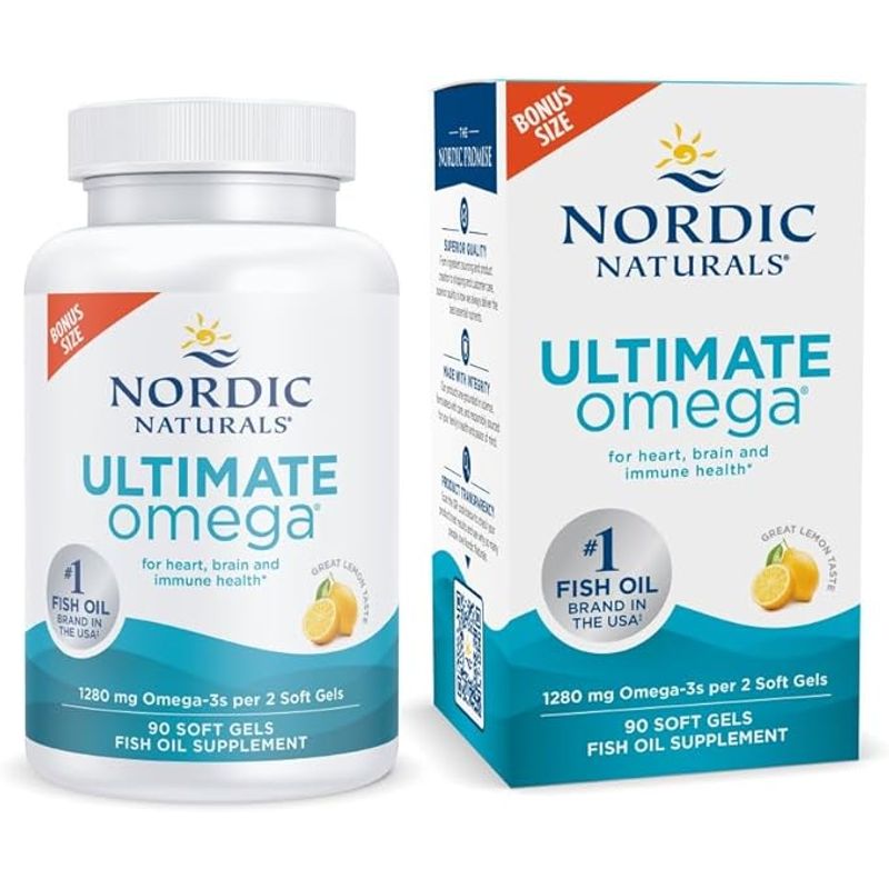 Aceite de Pescado Omega-3 Alta Potencia Nordic Naturals Ultimate Omega ...