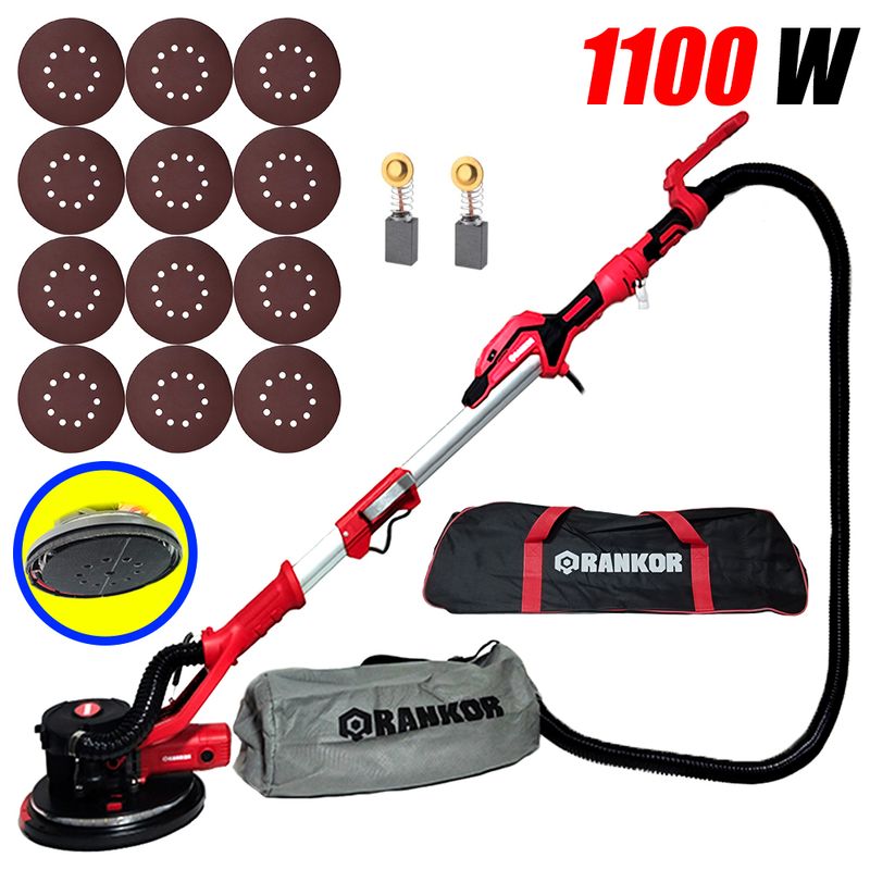 Lijadora Pared Techo Drywall Paneles Yeso 9″ Rankor RDS110001 1100W ...