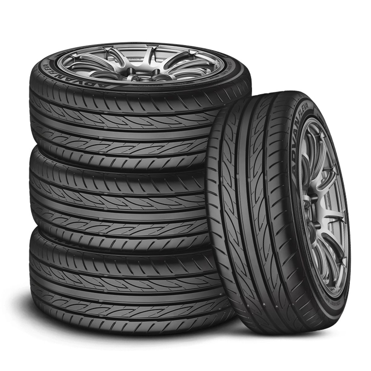 Set X4 LLANTA 20555R15 88V YOKOHAMA ADVAN Fleva V701 TL YOKOHAMA ...