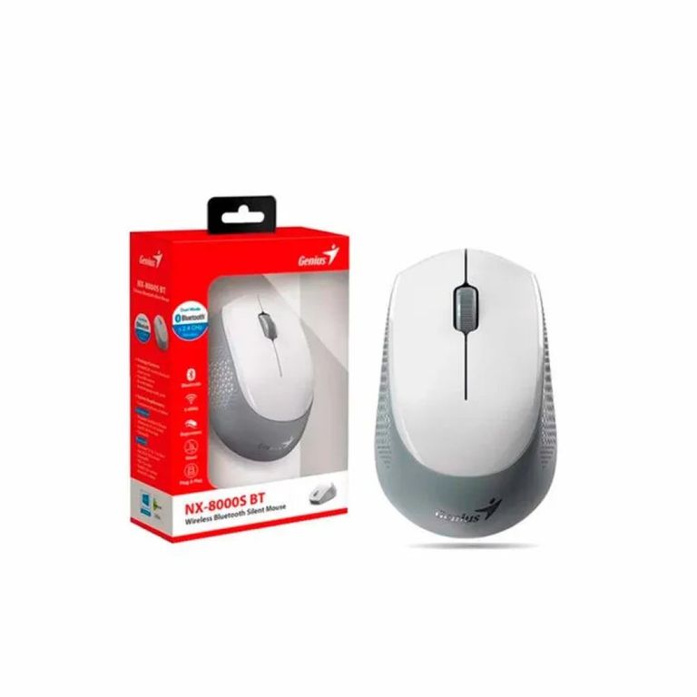 Mouse Genius NX-8000S Silent Bluetooth Wireless Blanco GENIUS ...