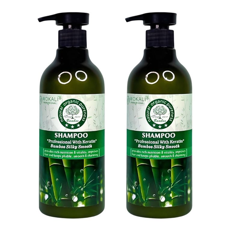 PACK 2 SHAMPOO DE BAMBÚ 900ML WOKALI WOKALI | falabella.com