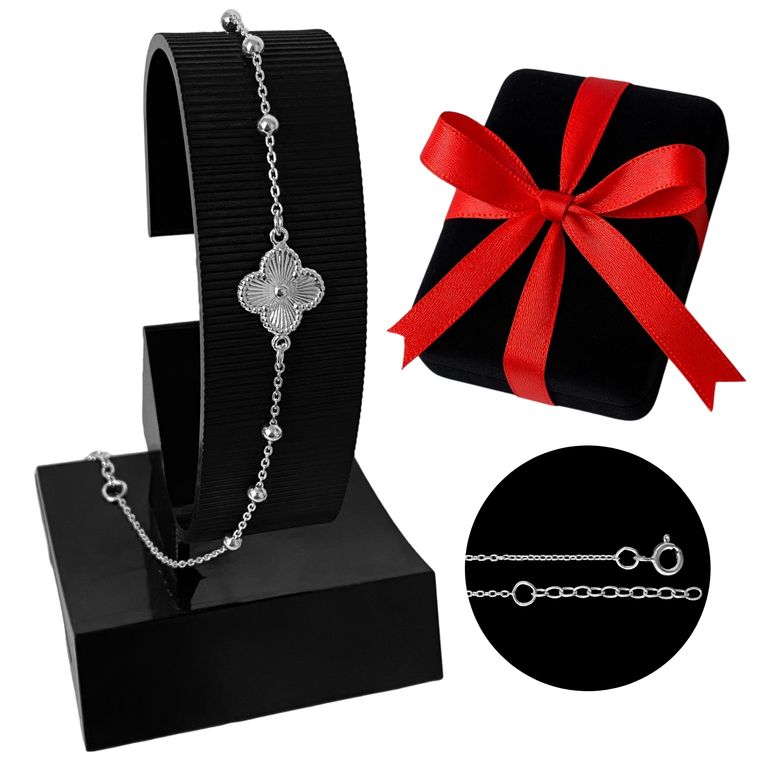 Pulsera Trébol Plata 925 Regalo Mamá Navidad Cumpleaños GENERICO ...