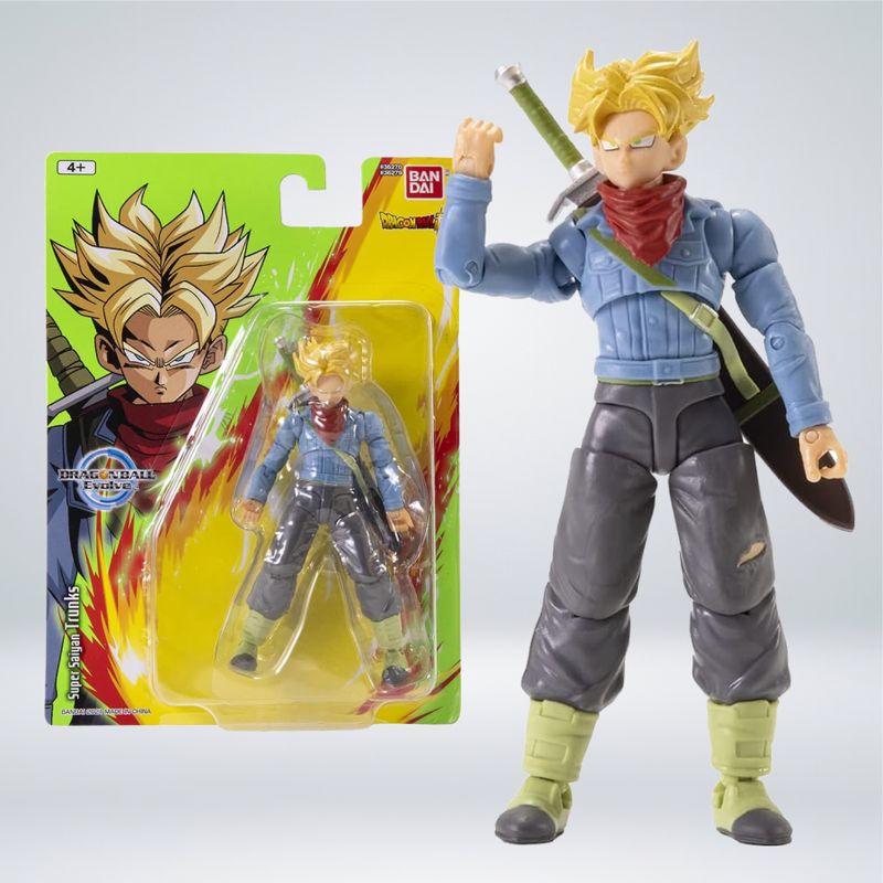 FIGURA DE ACCION DBZ EVOLVE - SUPER SAIYAN TRUNKS BANDAI NAMCO ...