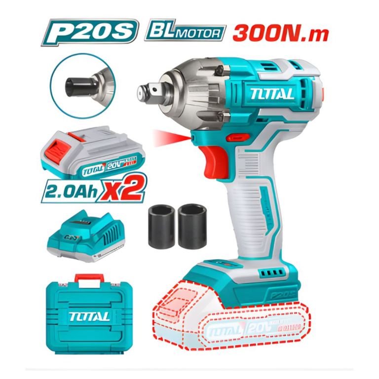 Llave Impacto LI-ION 20v 12’’ 2X20AH BL Motor Industrial - TIWLI2038 ...