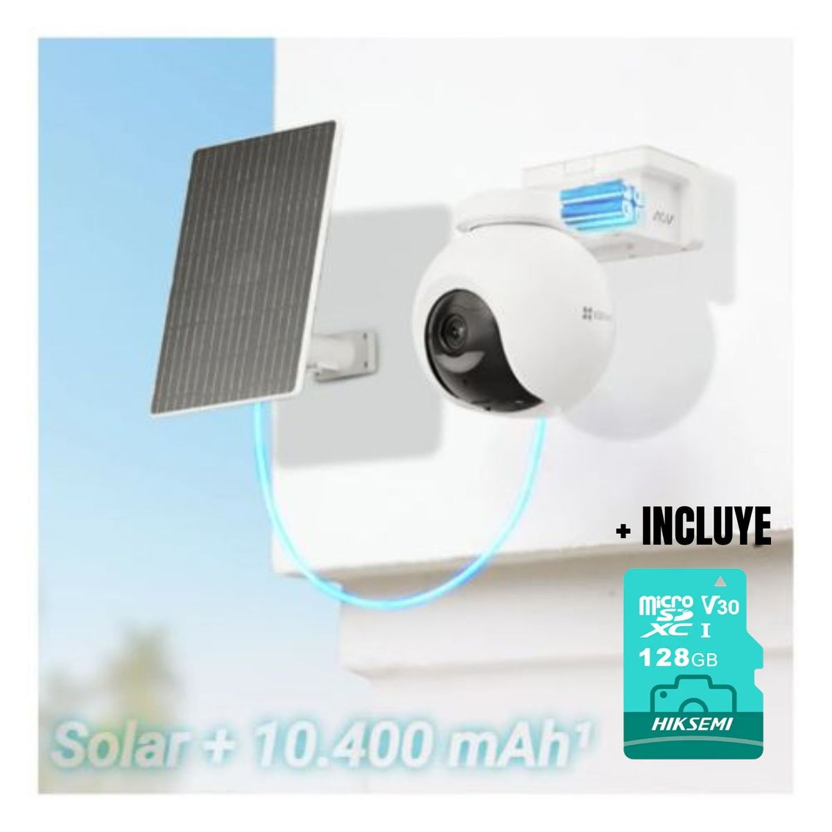 Cámara De Vigilancia Ezviz Cb8 Pro 4k Calidad Superior Blanco + Micro ...