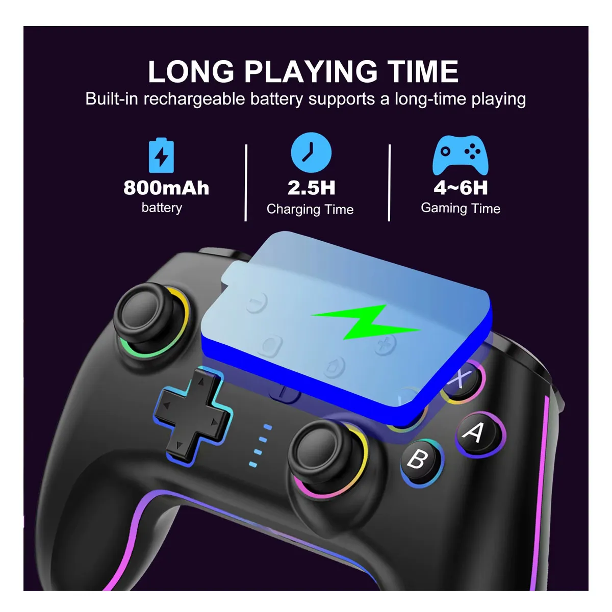 Gamepad SEISA Pro Wireless Turbo 360 Macros Compatible Switch y PC ...