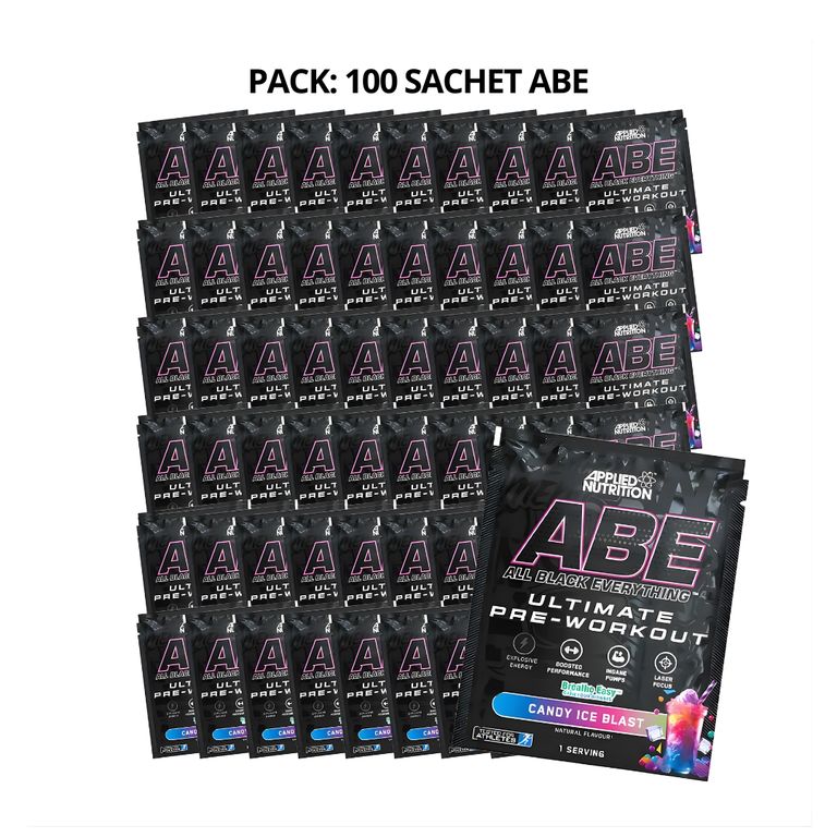 Pre Entreno ABE 100 servicios / Sachet - Candy Ice Blast APPLIED ...