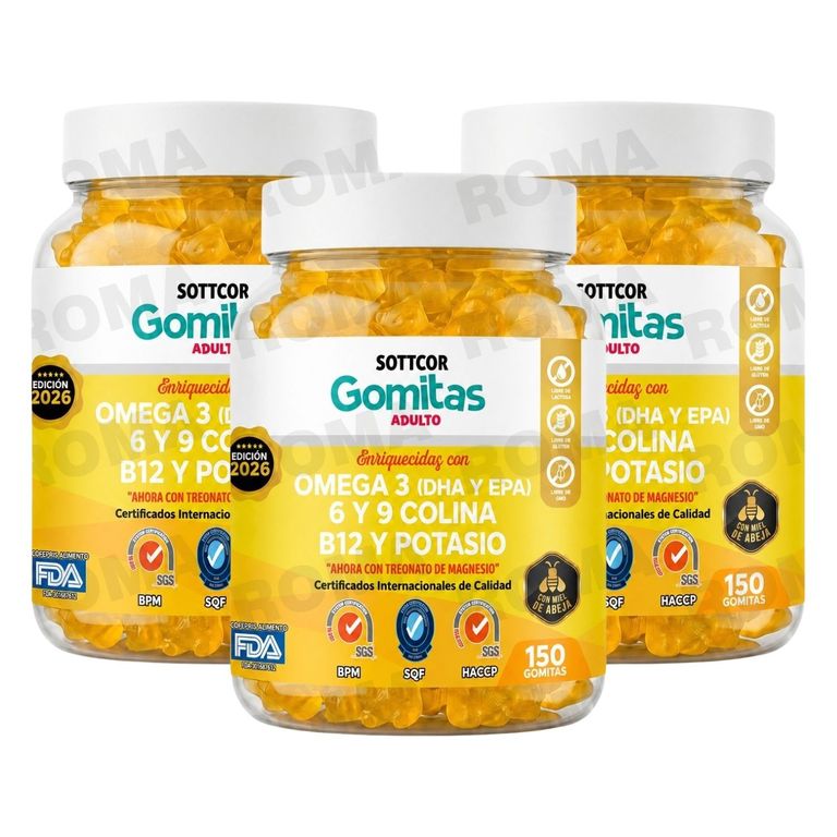 PACK 3 GOMITAS OMEGA 3 390 SOTTCORLABS GENERICO | falabella.com