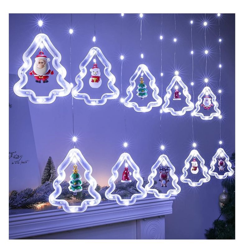 Cascada de luces led navideñas arbolitos luces Blancas GENERICO ...