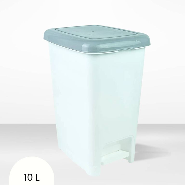 Papelera Automática Ahorra Espacio Homy Slim Basa Blanco 10 Litros BASA ...