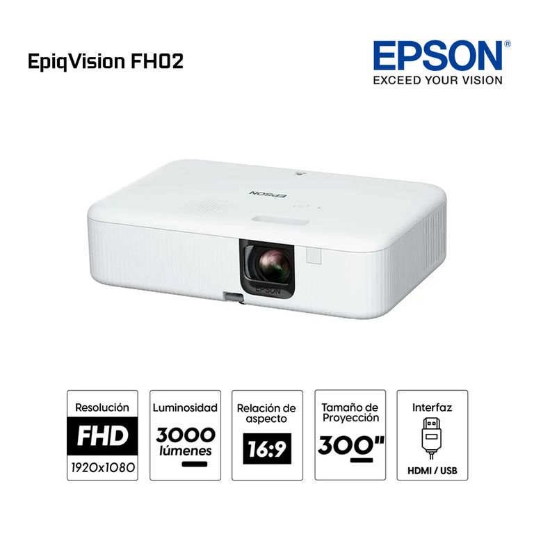 Proyector Portátil EpiqVision FH02 con Android TV FHD 1080p de hasta ...