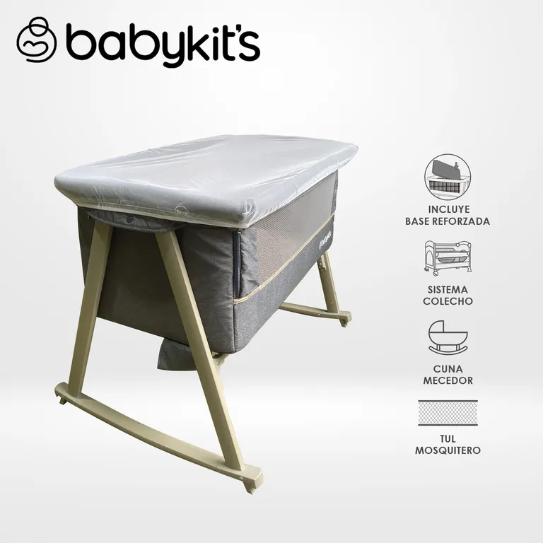 Cuna Colecho DyR Baby Kits Gris Baby Kits | Falabella Perú