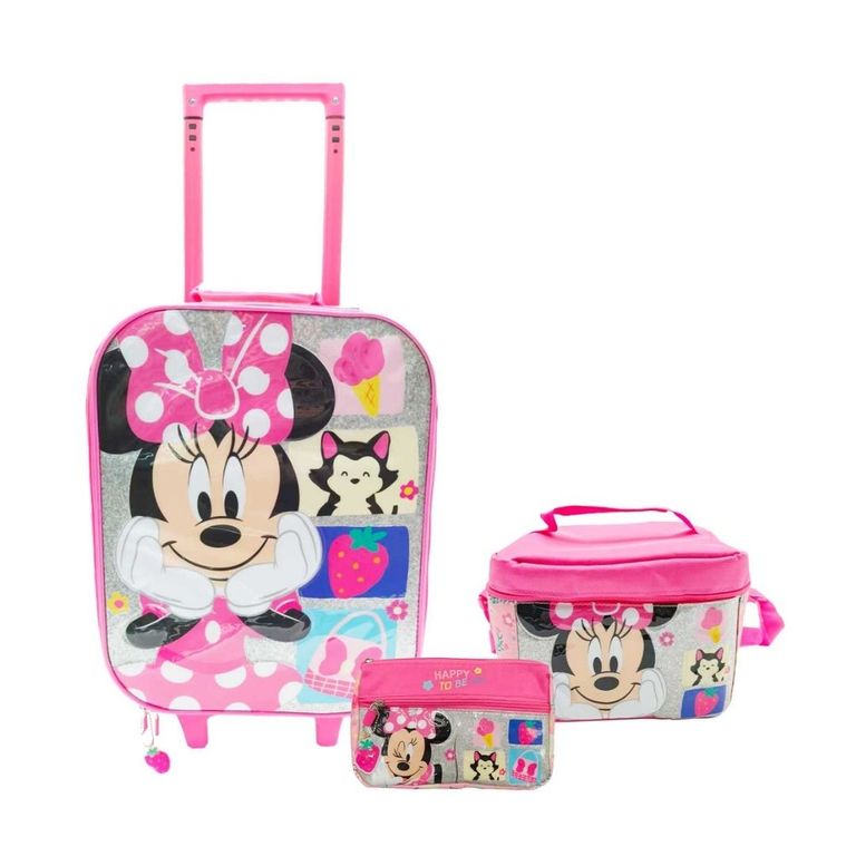 Pack Escolar Maleta Minnie Mouse Exo Fucsia Oficio DISNEY CLASICOS ...