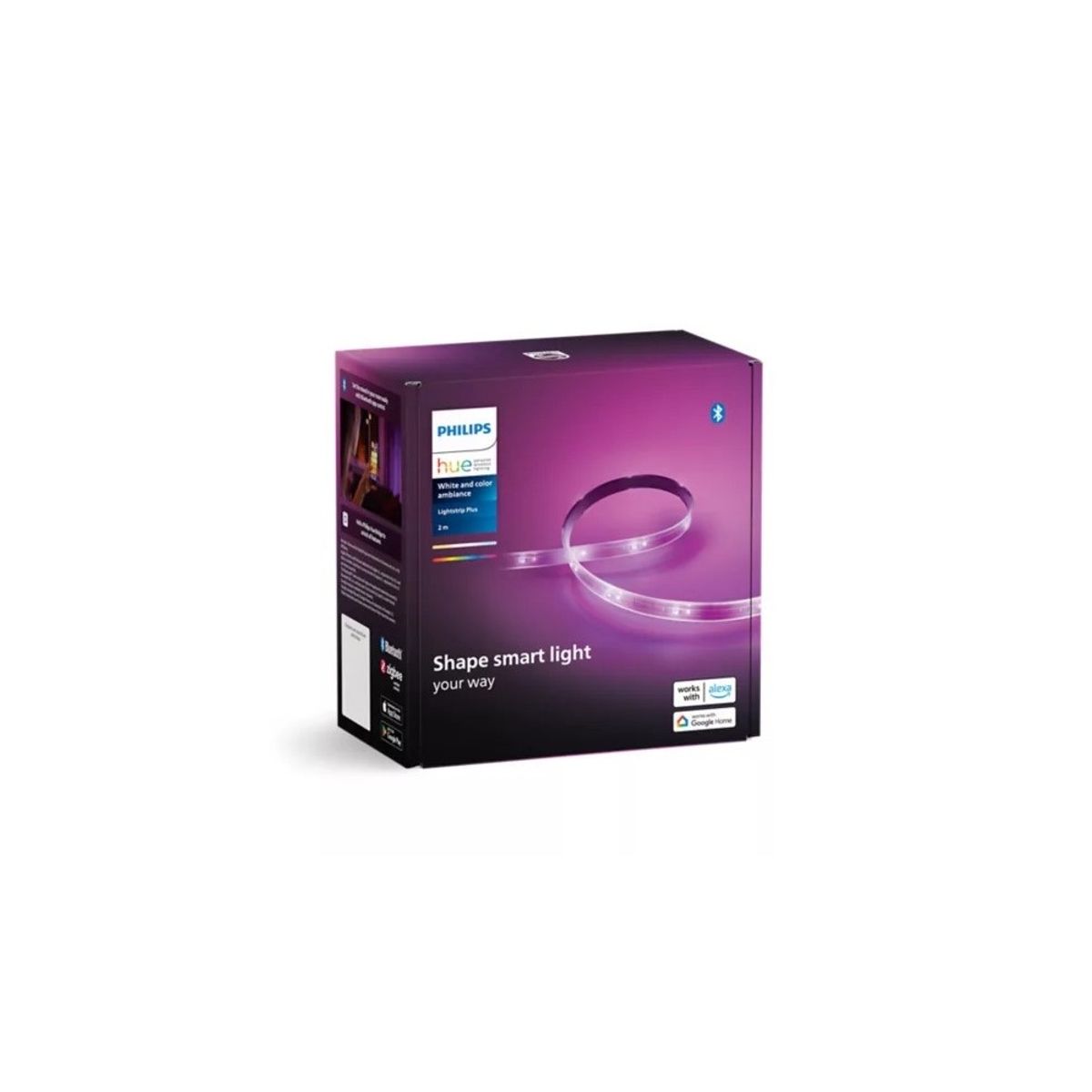 Franja De Iluminación Philips Hue Lightstrip Plus Led 20 W 2000-6500 K ...