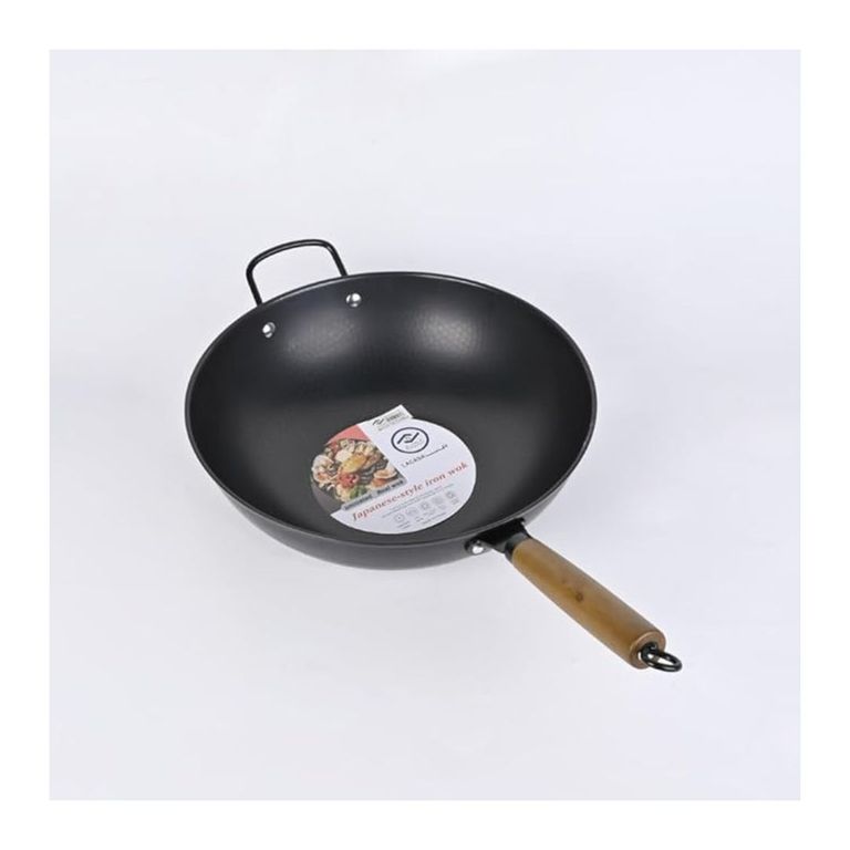 SARTEN WOK CHIFERO DE ACERO INOXIDABLE NEGRO 36CM GENERICO | falabella.com