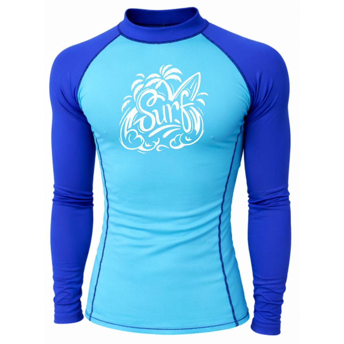 LICRA CON PROTECCION UV AQUAMODA LAMCCMASURKLBR UNISEX CELEST CON MANGA ...