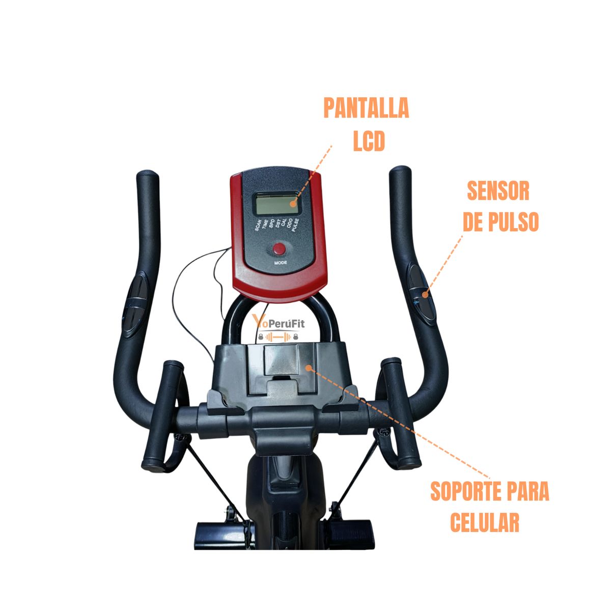 BICICLETA SPINNING DE 15KG PRO NEGRO Y ROJO GENERICO | falabella.com