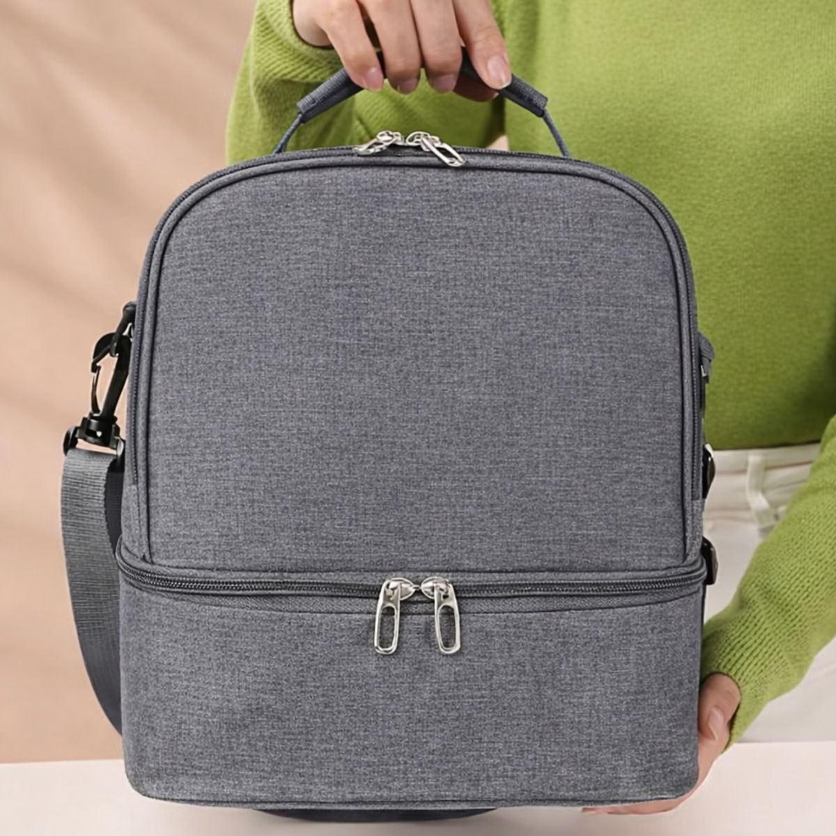 Lonchera Térmica Cooler Bag para Leche Materna Color Gris GENERICO ...