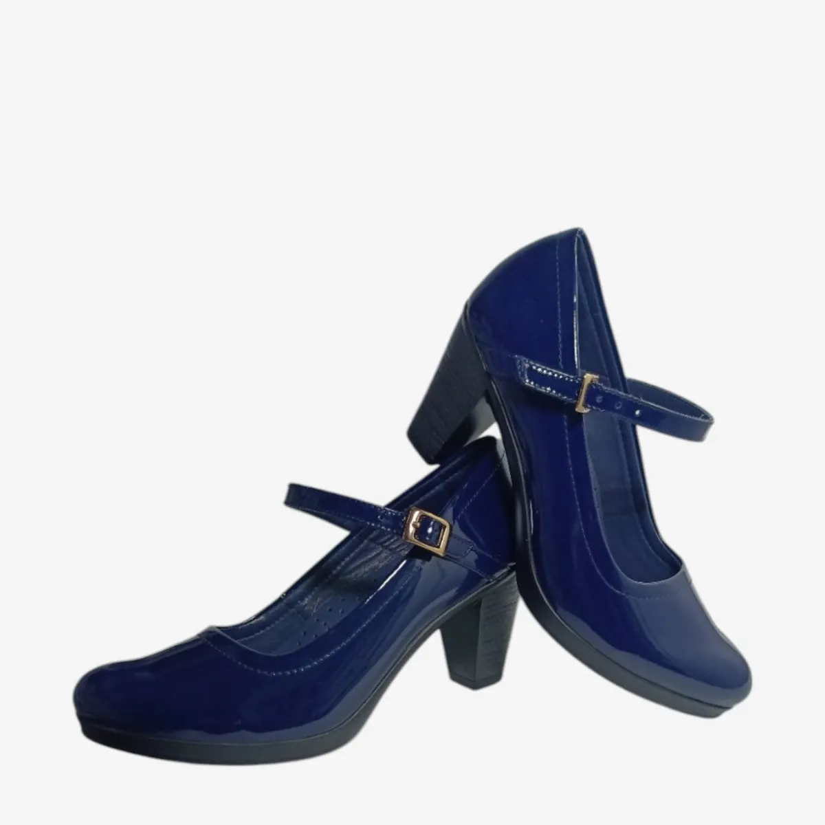 Zapato de Vestir en Cuero Charol Legítimo con Taco 7 cm GENERICO ...