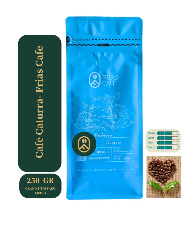 Café De Origen Caturra Grano Entero Frias Cafe 250 gr GENERICO ...