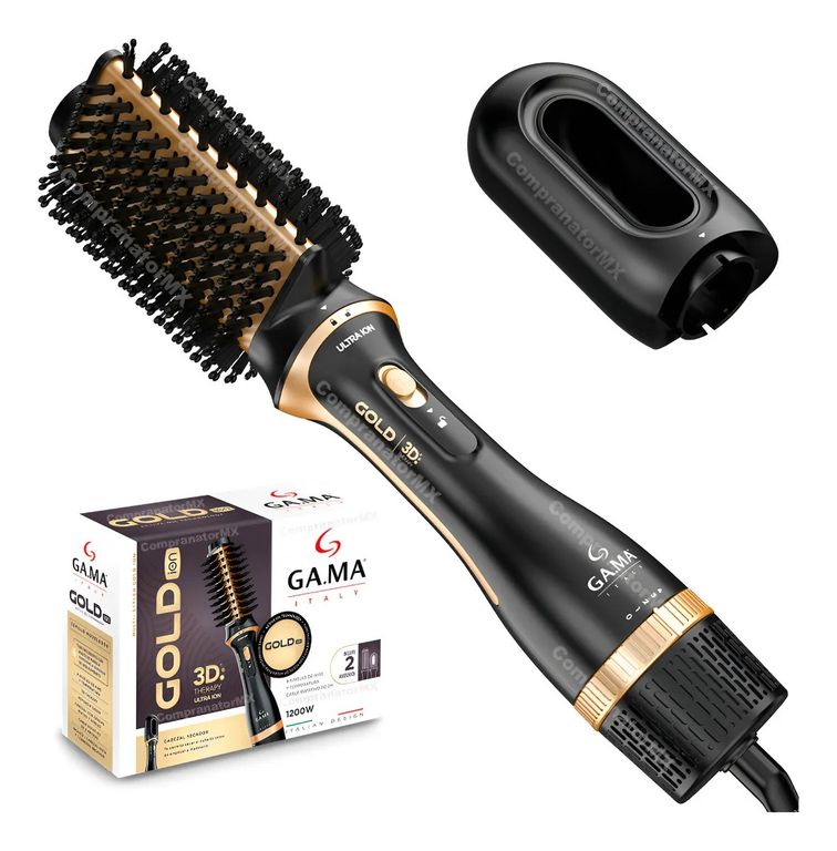 Cepillo Secador GA.MA Gold 3D Ultra Ion 1200W Alisador y Voluminizador ...