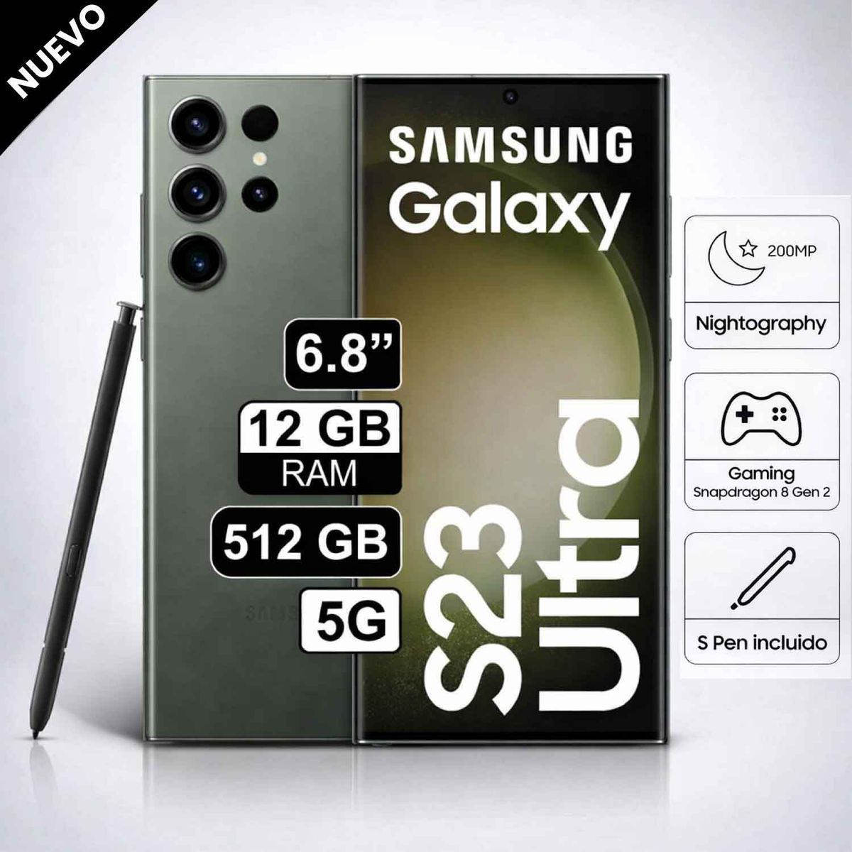 Celular Samsung Galaxy S23 Ultra 12GB RAM 512GB Verde SAMSUNG ...