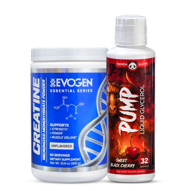 Creatina Evogen 300 g + Pump Glicerol Liquido Panda Supps 473ml - Sweet ...