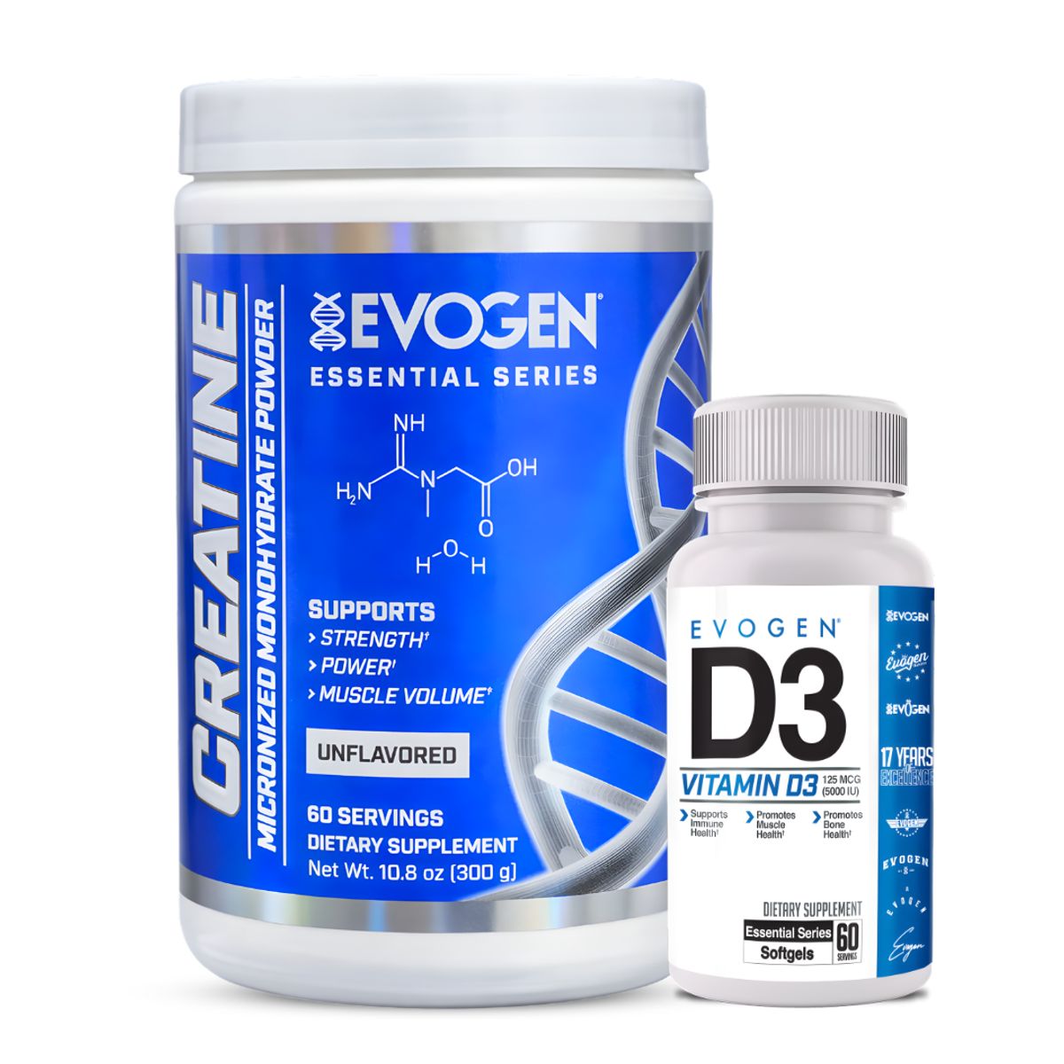 Creatina Evogen 300 g - Creatina Monohidratada y Micronizada + Vitamina ...