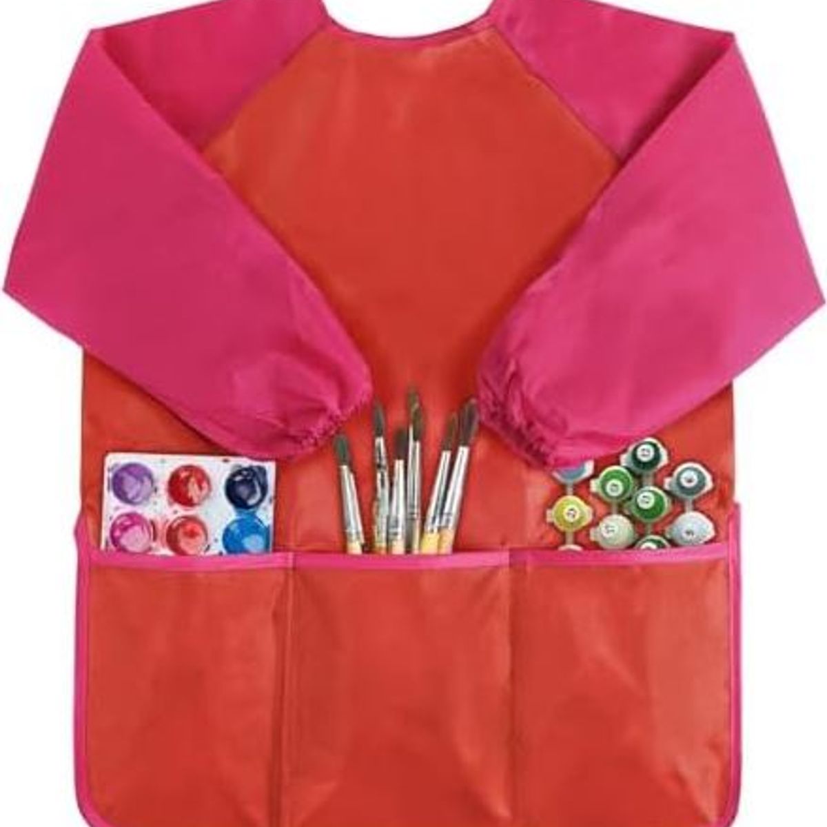 Mandil Impermeable de Arte Niños de 5 a 7 años Rojo GENERICO ...