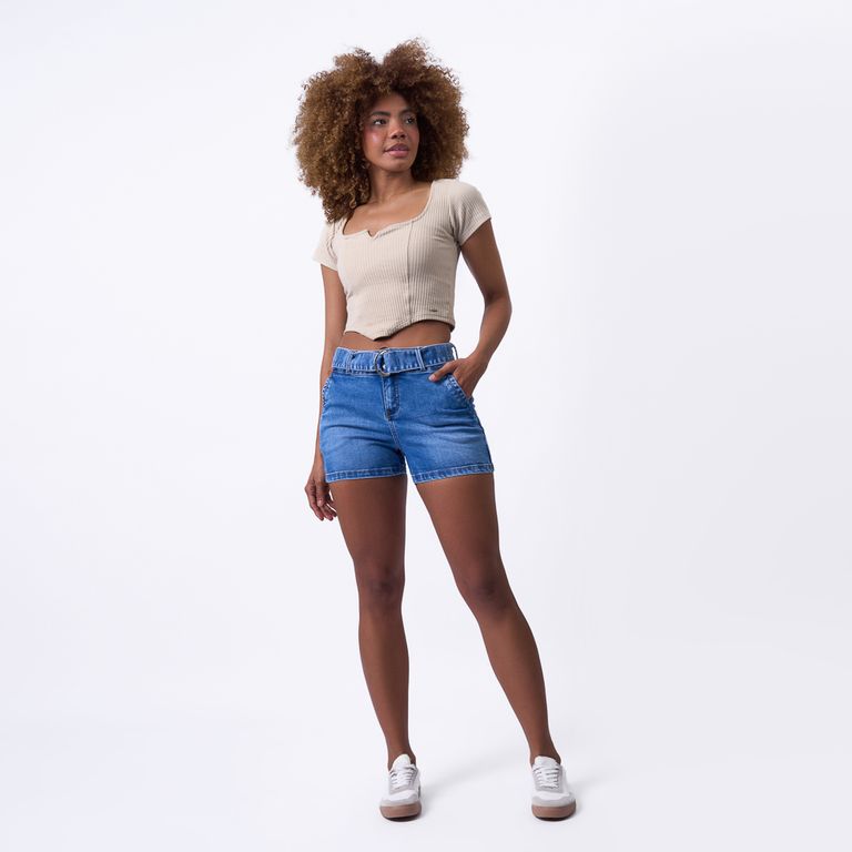 SHORT BRONCO MUJER - YAKSU I DENIM CONFORT BRONCO | Falabella Perú
