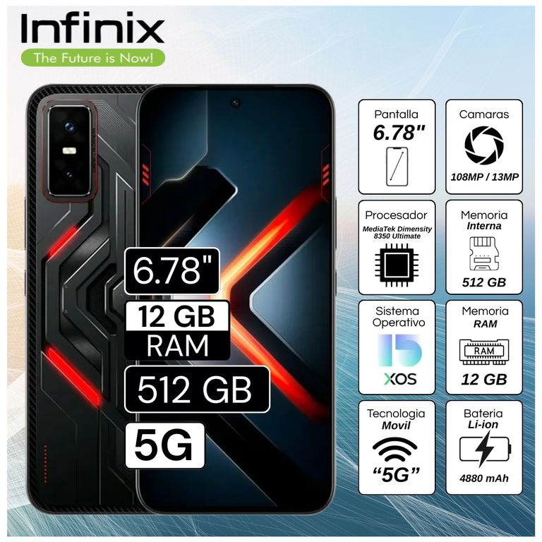 Celular Infinix G30 Pro 5G 6.78" Pulg. 12GB RAM 512GB XOS 15 - Negro ...