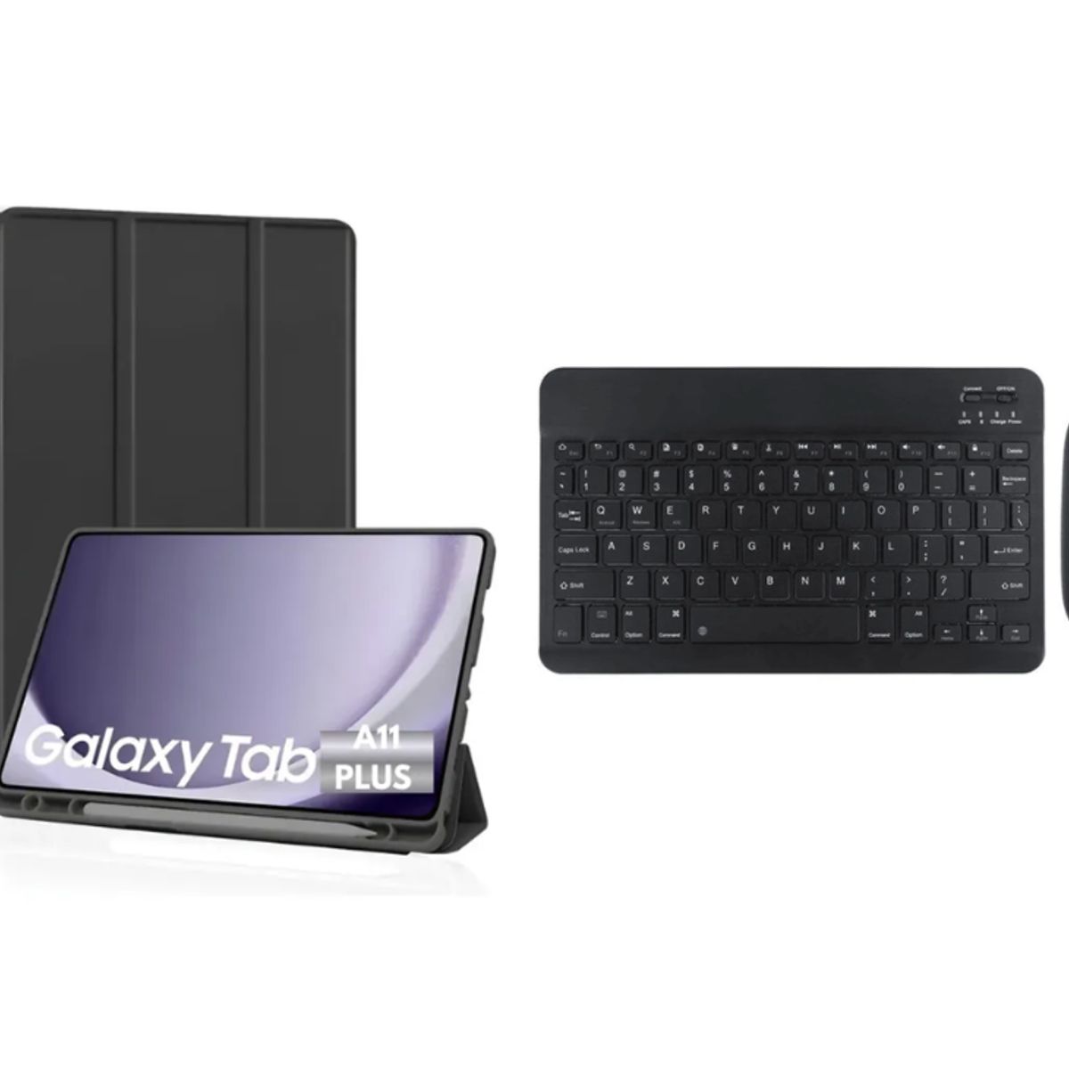 SMART COVER compatible Para tablet Tab A11 Plus NEGRO + TECLADO Y MOUSE ...