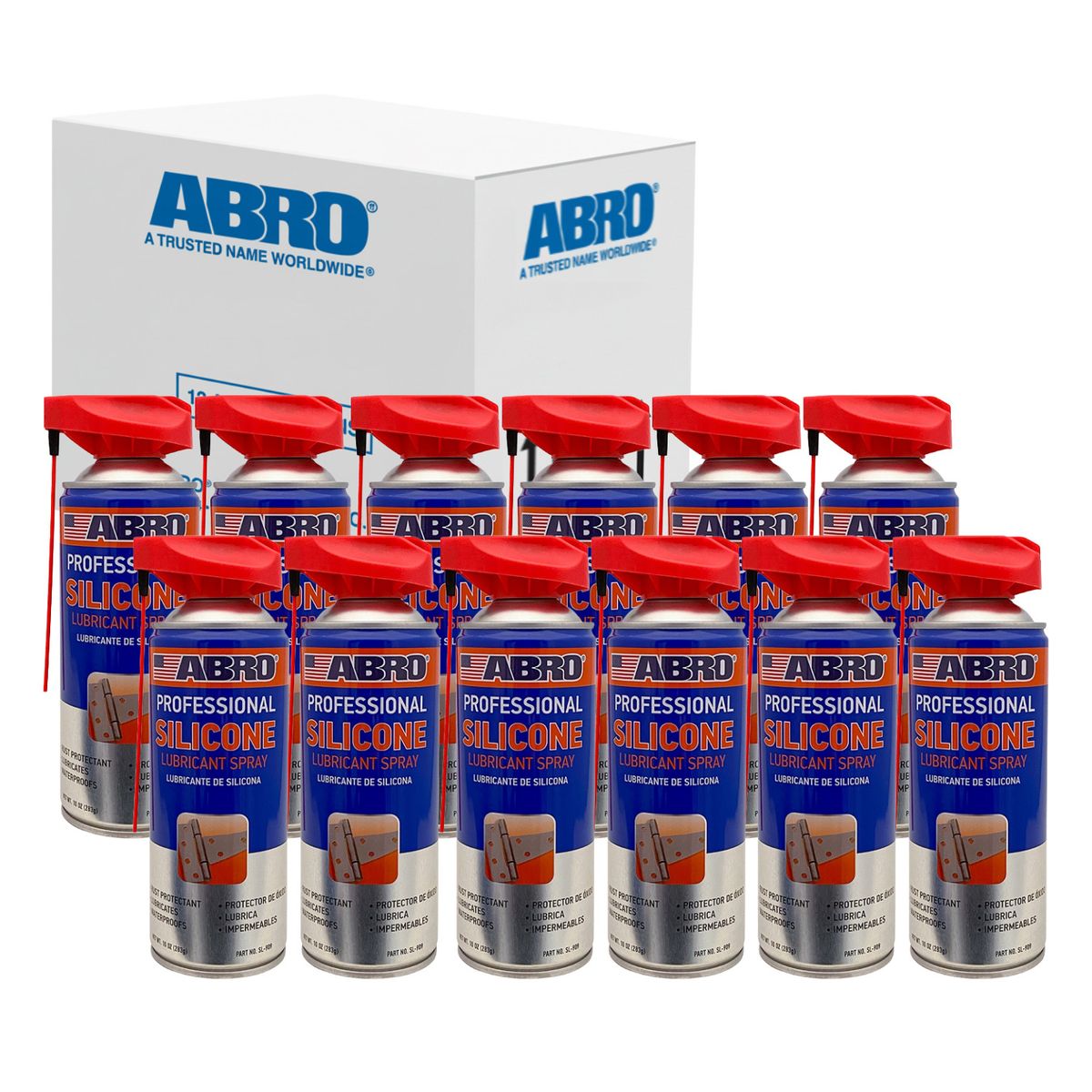 ABRO Silicona en Spray SL-909 - 10 oz - Caja x 12 ABRO | Falabella Perú