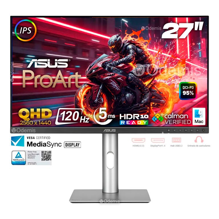 Monitor Professional ASUS ProArt 27 PA278QGV IPS, QHD 2560 x 1440 120Hz ...