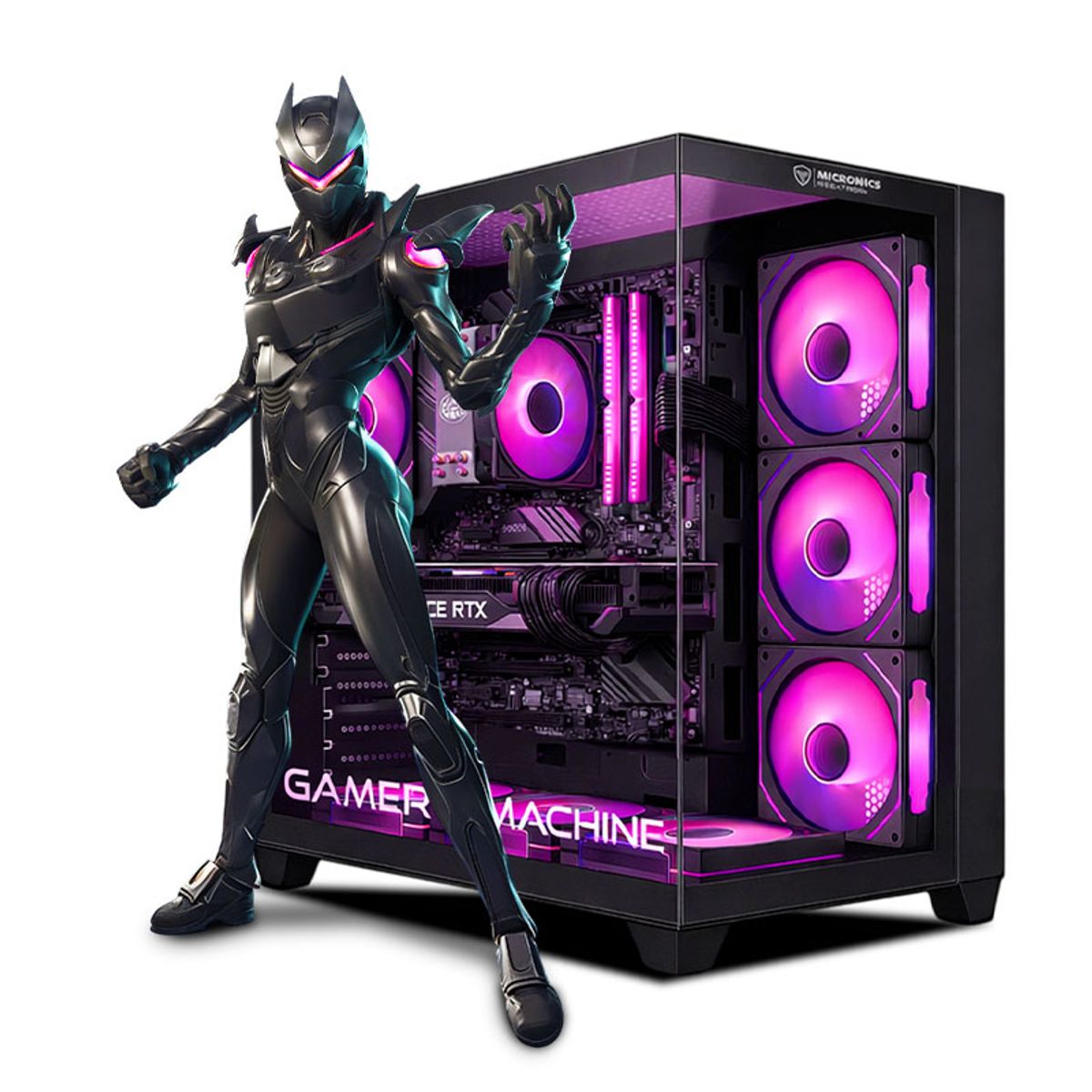 CPU Gamer Intel Core i7 12700F 32gb 1TB RTX5060 8GB Mipclista Falkor ...