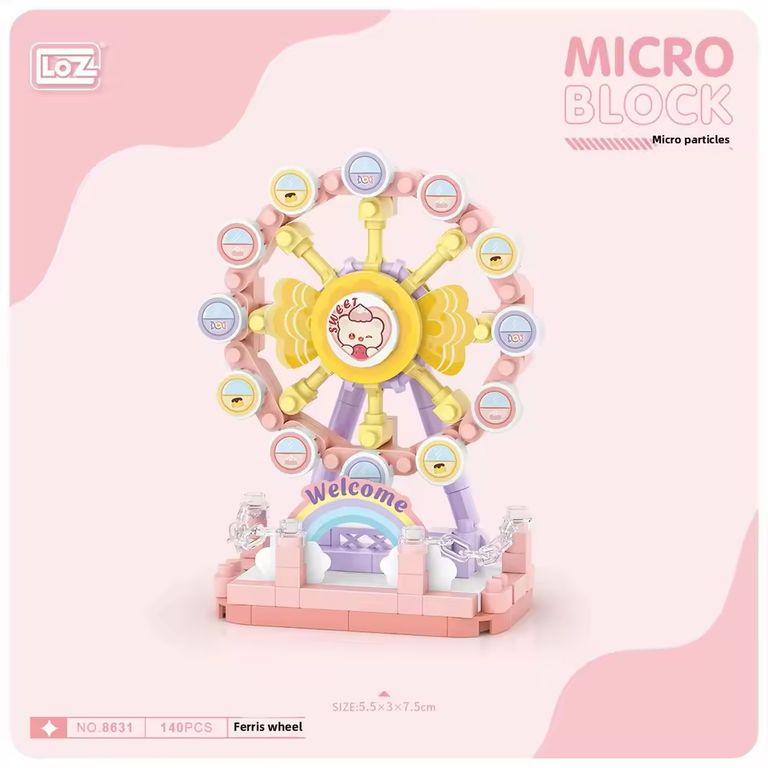 Set de Bloques Armables Decorativos Mini Rueda de la Fortuna DIY LOZ ...