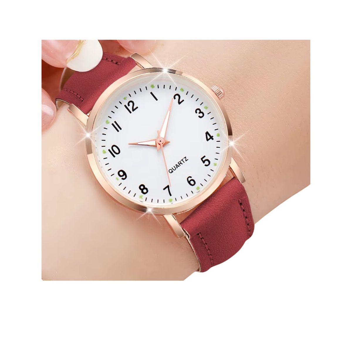 Reloj de cuarzo con esfera árabe para mujer GENERICO | Falabella Perú