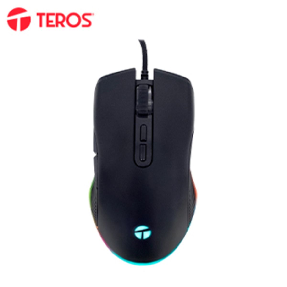 Mouse Gamer Teros TE-1233G RGB USB Negro, hasta 7200 DPI, 7 botones ...